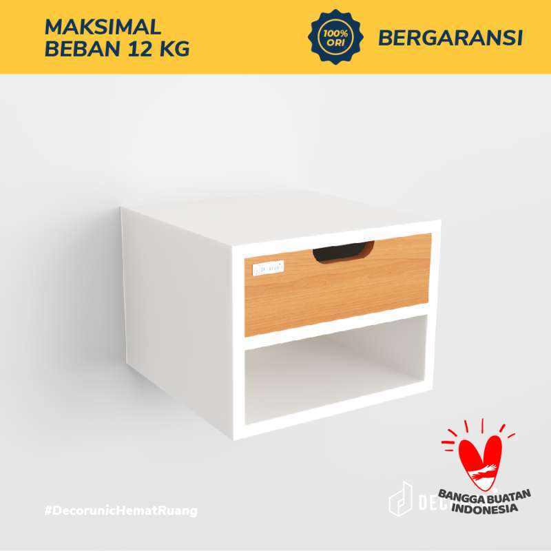 Promo Decorunic Ambalan Laci Gantung Rak Laci Minimalis Uk. 30x30x22 ...