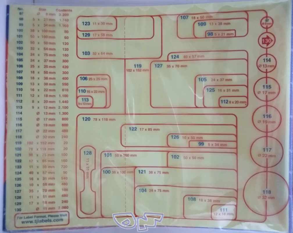 Jual Sticker Stiker Label T&j No 101 Di Seller Dvza Maju - Klender ...