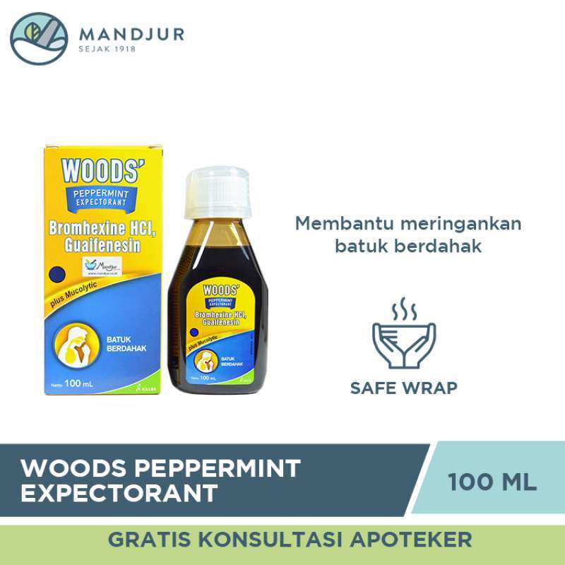 Jual Woods Peppermint Expectorant Obat Batuk [100 mL] di Seller Apotek ...
