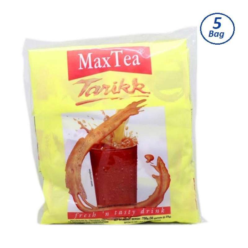 Promo Maxtea Teh Tarik [25 G/ 5 Bag X 30 Sachet/ Karton] Diskon 6% Di ...