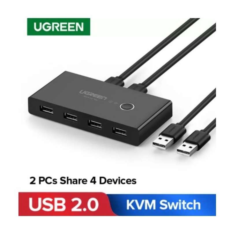 Jual USB SWITCH SELECTOR UGREEN - 4 USB SHARE 4 PORT HUB FOR 2 PC 2 LAPTOP - USB 2.0 di Seller ...