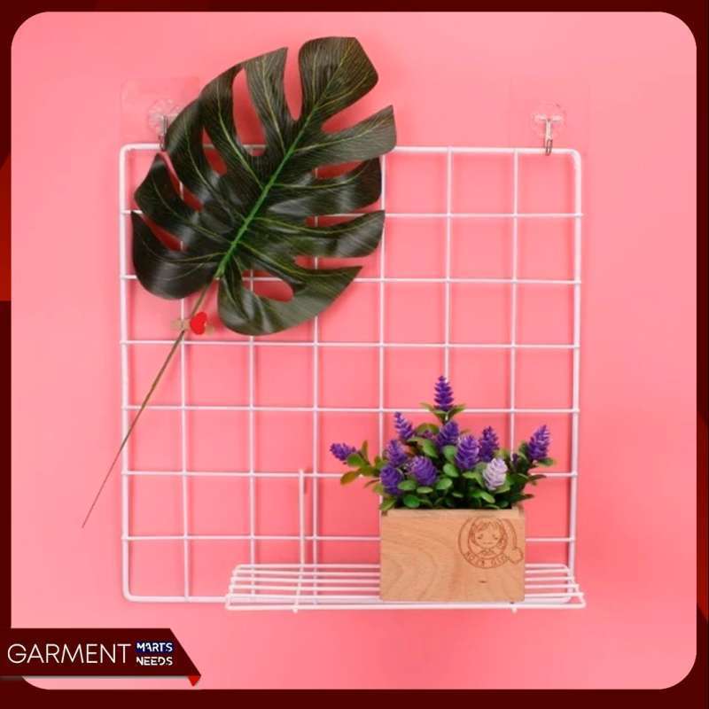 Promo Hiasan Dinding Kamar Wire Grid Mesh Wall Rak Gantung Dinding Besi ...