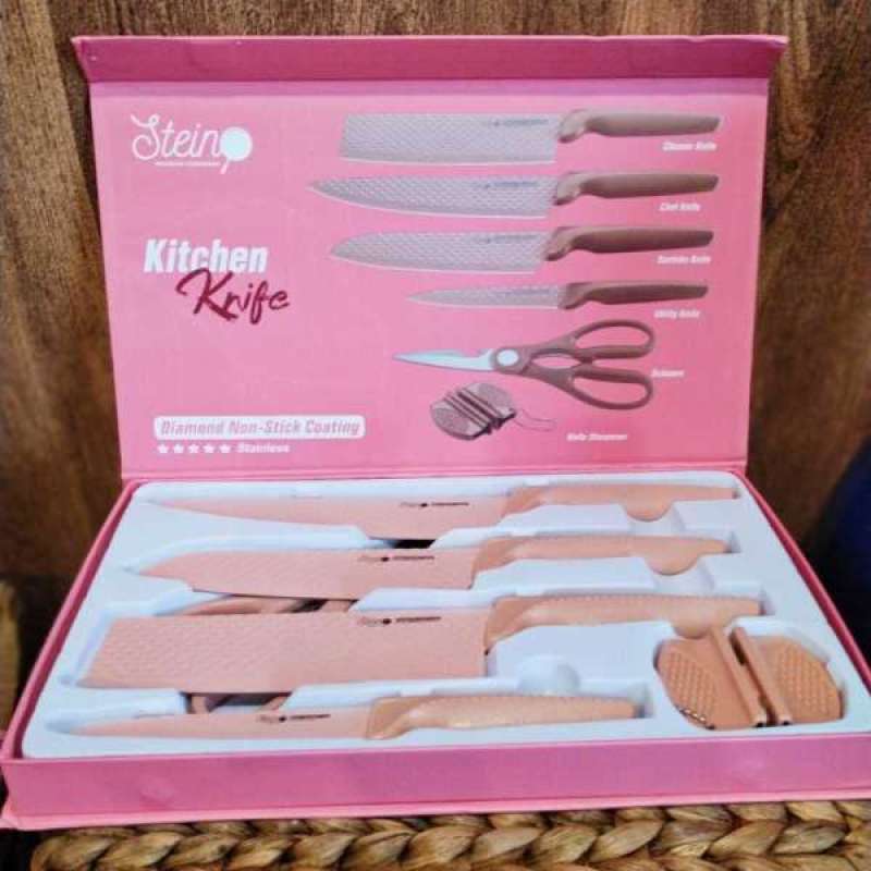Promo Stein Steincookware Pisau Diamond Knives Set 6 In 1 Pisau Dapur ...