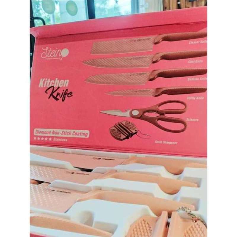 Promo Stein Steincookware Pisau Diamond Knives Set 6 In 1 Pisau Dapur ...