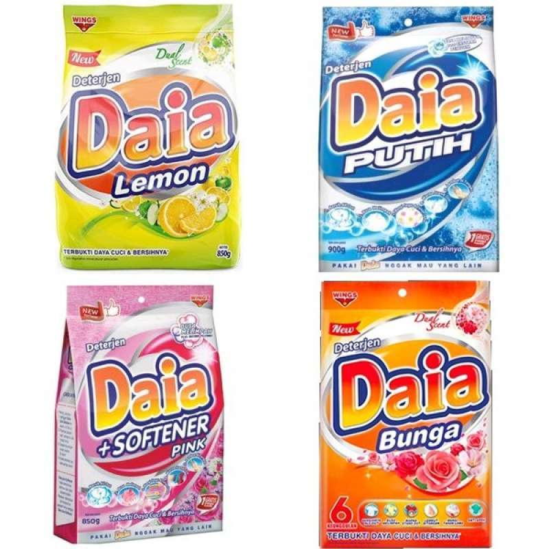 Jual Daia Detergen 850gram 850gr Sabun Cuci Bubuk Powder Deterjen 850 ...