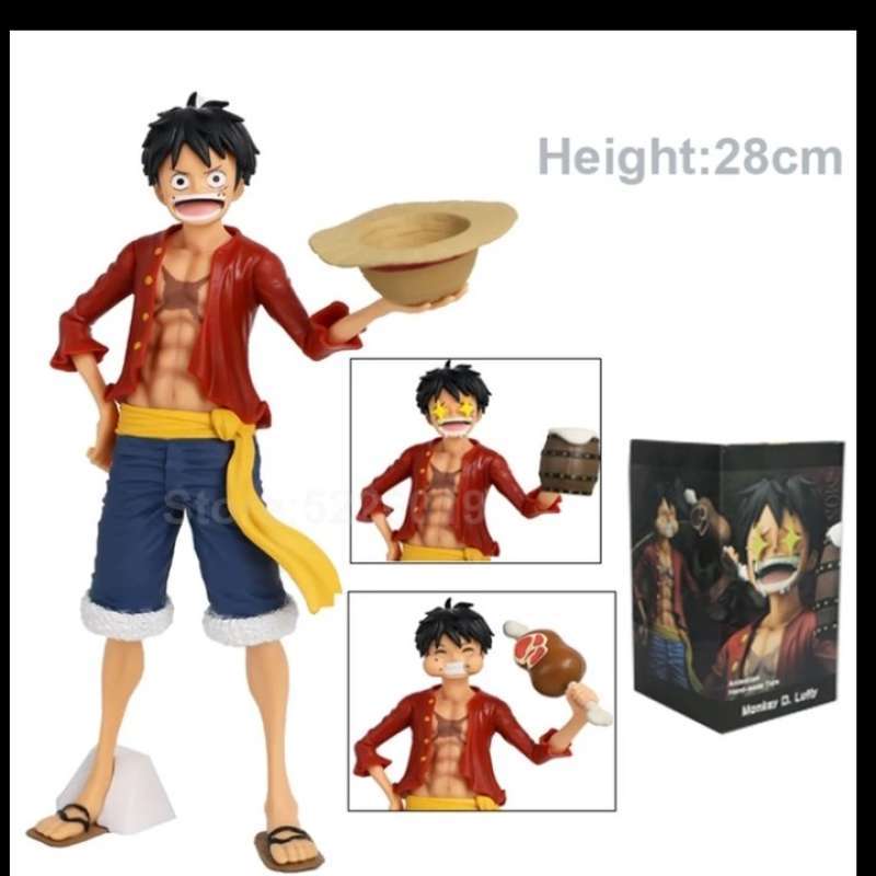 Jual Grandista One Piece Monkey D Luffy Changeable Head and Hand Figure ...