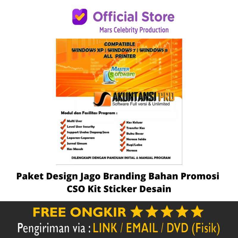 Promo Paket Design Jago Branding Bahan Promosi CSO Kit Sticker Desain ...
