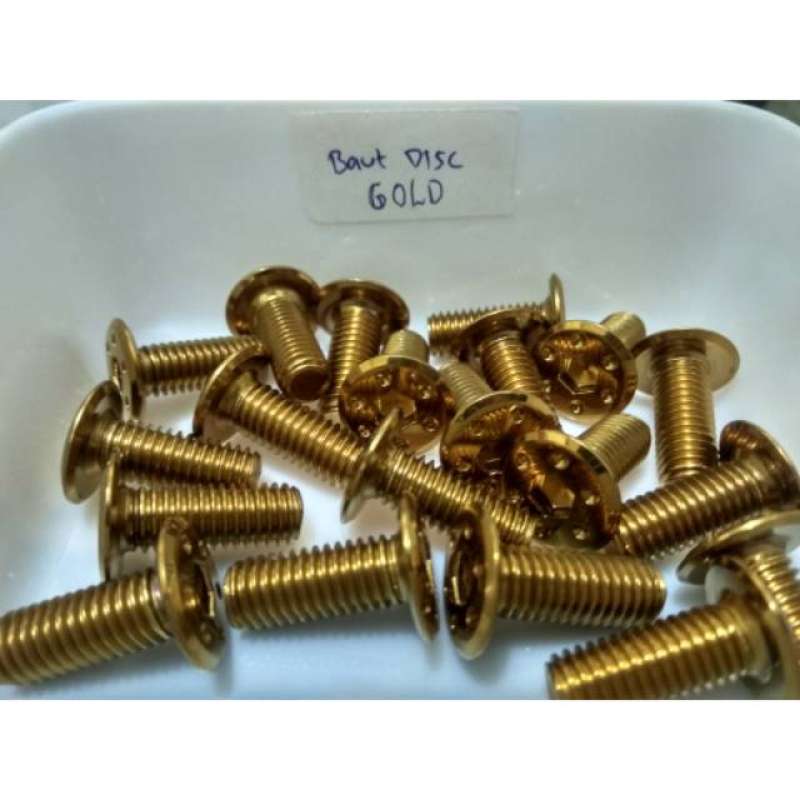 Jual Baut probolt disc piringan cakram gold original heng thailand harga satuan di Seller ...