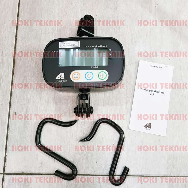 Jual DLE 75 KG Timbangan Gantung Digital DLE 75KG Timbangan Serbaguna ...