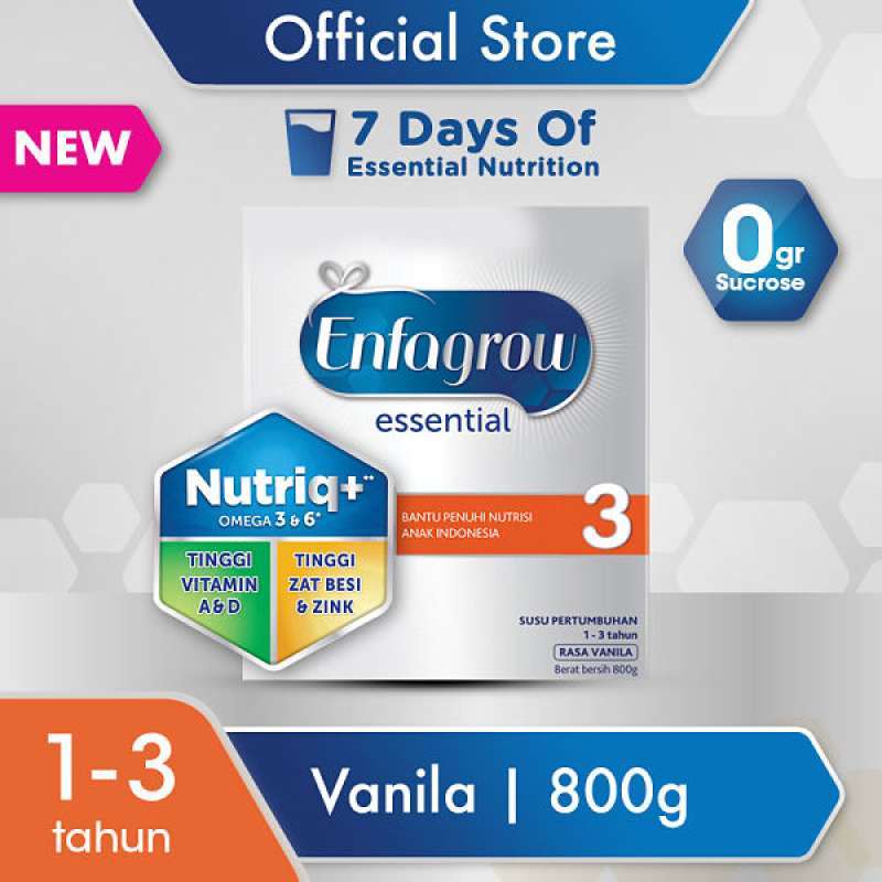 Jual WHS - Surabaya - Enfagrow Essential 3 Vanila Susu Formula [800 g] di Seller Warehouse ...