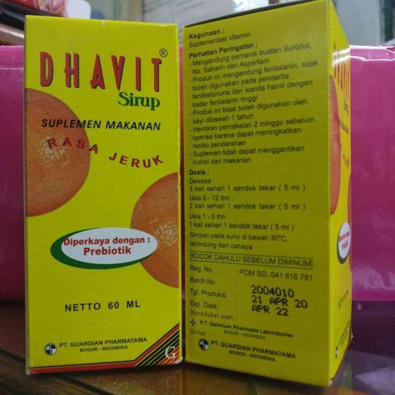 Jual Original Dhavit Sirup 60 ml suplemen makanan di Seller Mubarak ...