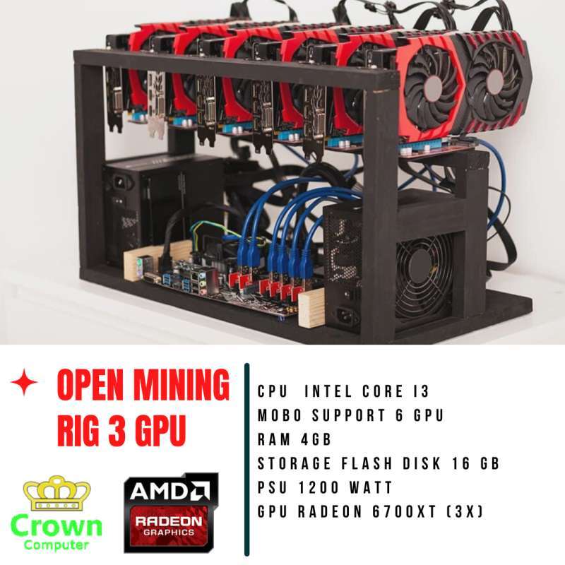 Jual MINING RIG 3 GPU 6700XT di Seller Crown Compter - Dukuh Pakis ...