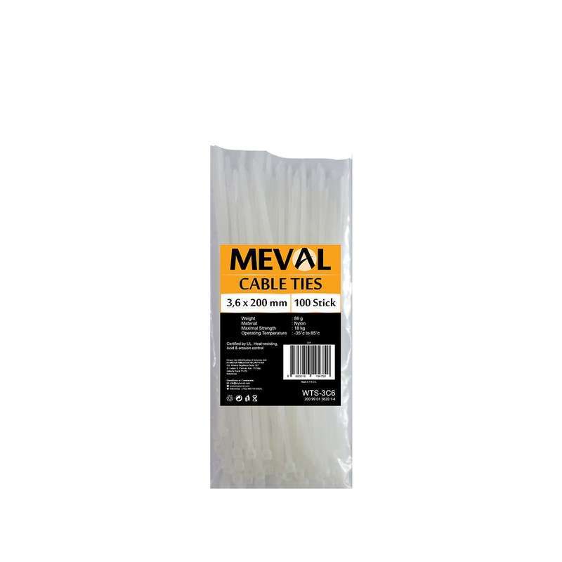 Promo Kabel Ties 3,6mm Cable Ties 20cm, Putih - Meval Diskon 29% Di ...