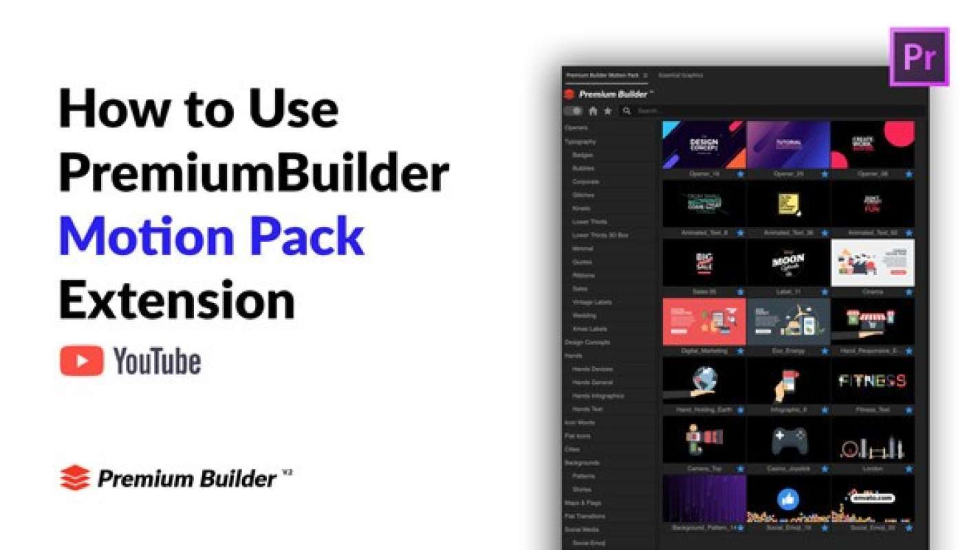Jual Premium Builder Motion Pack For Premiere Pro Di Seller Digital ...