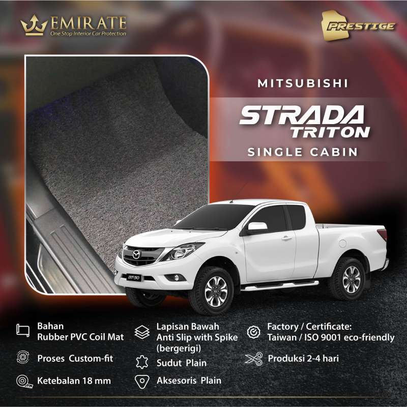 Jual Karpet Mobil Mie Premium PVC Coil 2 warna Mitsubishi Strada Triton ...