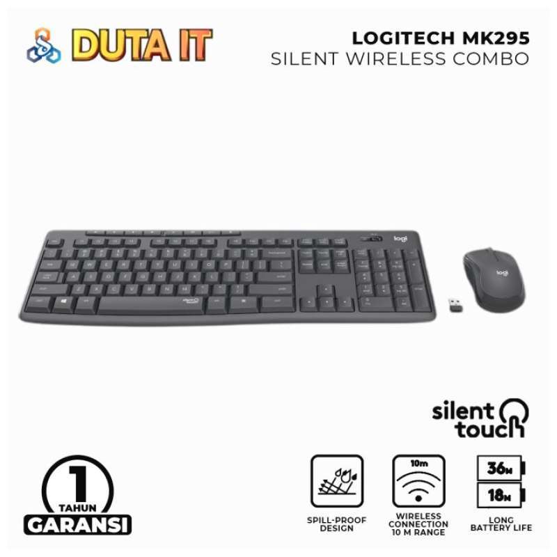 Jual Jual Logitech Mk295 Silent Wireless Combo Keyboard + Mouse Bundle ...