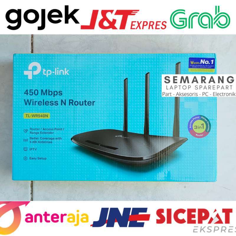 Jual TP-LINK TL-WR940N ORIGINAL Wireless N Router Wifi 450 Mbps Wr940 ...