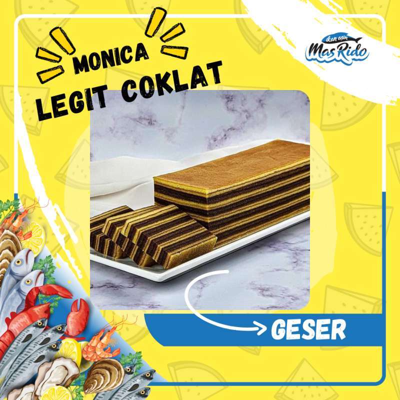 Jual Ikan Asin Mas Rido Monica Lapis Legit Coklat Monica Layer Cake ...