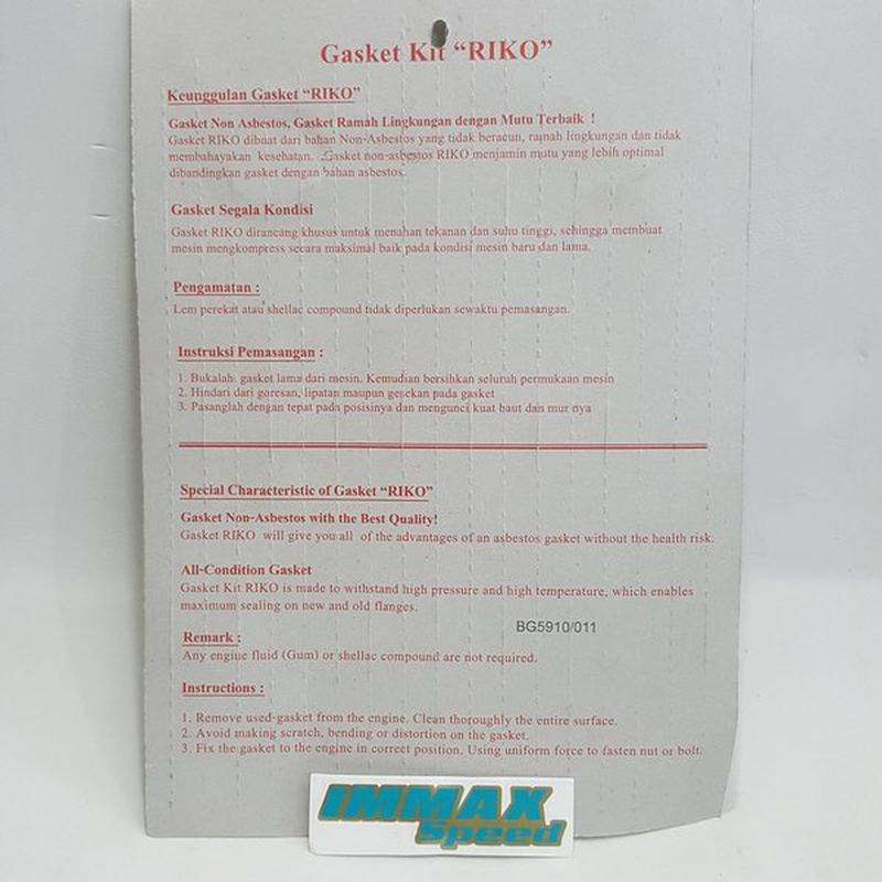 Jual Riko Paking Kawasaki Klx150 Klx 150 Dtracker 140 Klx140 Full Set Gasket Packing Riko ...