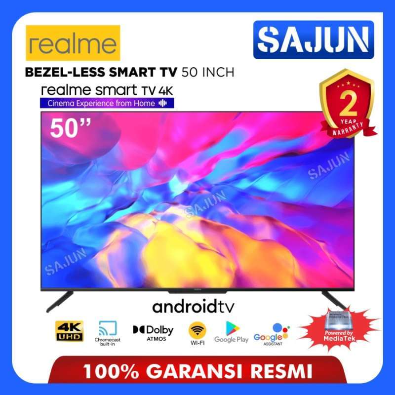Promo Realme Smart Led Tv 32 Inch Bezelless Android Tv Resmi Realme ...