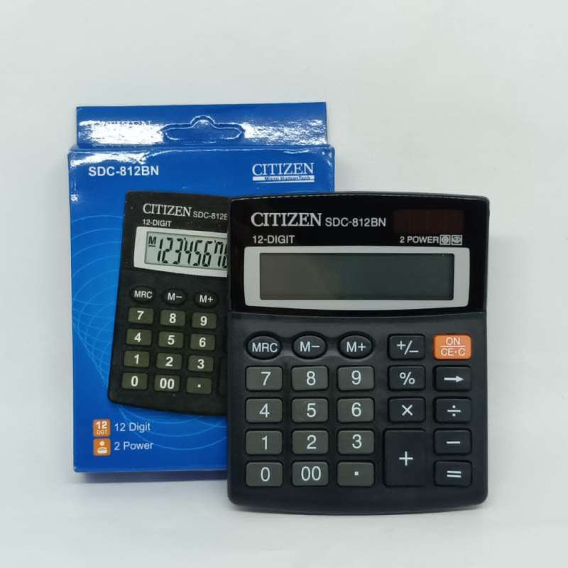 Jual Kalkulator Citizen Sdc 812 - Kalkulator Dagang 12 Digit Ukuran ...