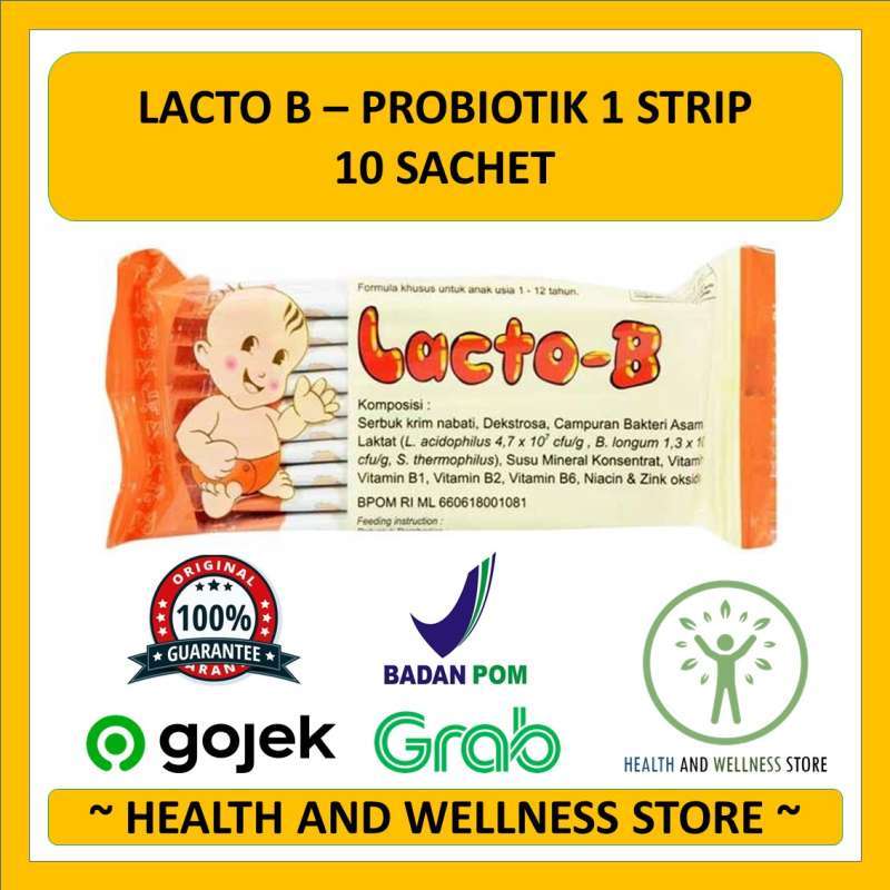 Jual LACTO B LACTO-B 10 SACHET PROBIOTIK DIARE BAB ANAK BPOM di Seller ...