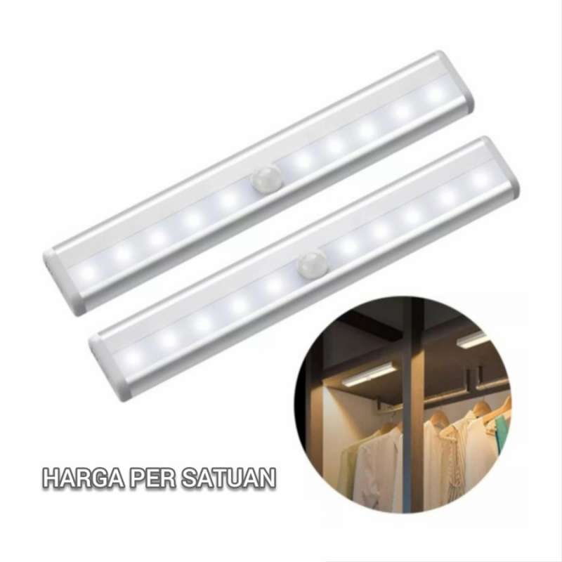 Jual Lampu LED Sensor Otomatis Sensor Gerak Cahaya Lemari di Seller ...