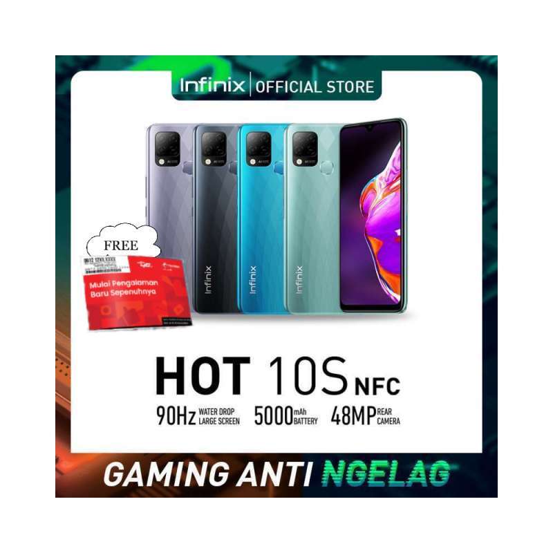 Jual Infinix Hot 10 S Nfc Smartphone 4 Gb 128 Gb D Free Telkomsel Starter Pack Di Seller