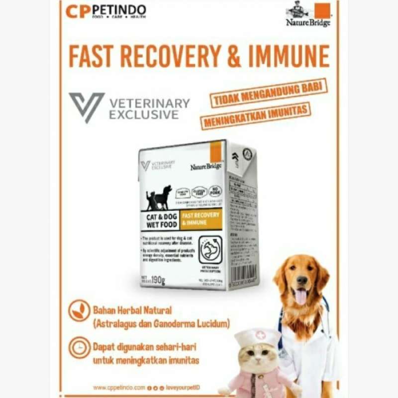 Jual Nature Bridge Recovery & Immune 190 Gr For Cat And Dog Di Seller ...
