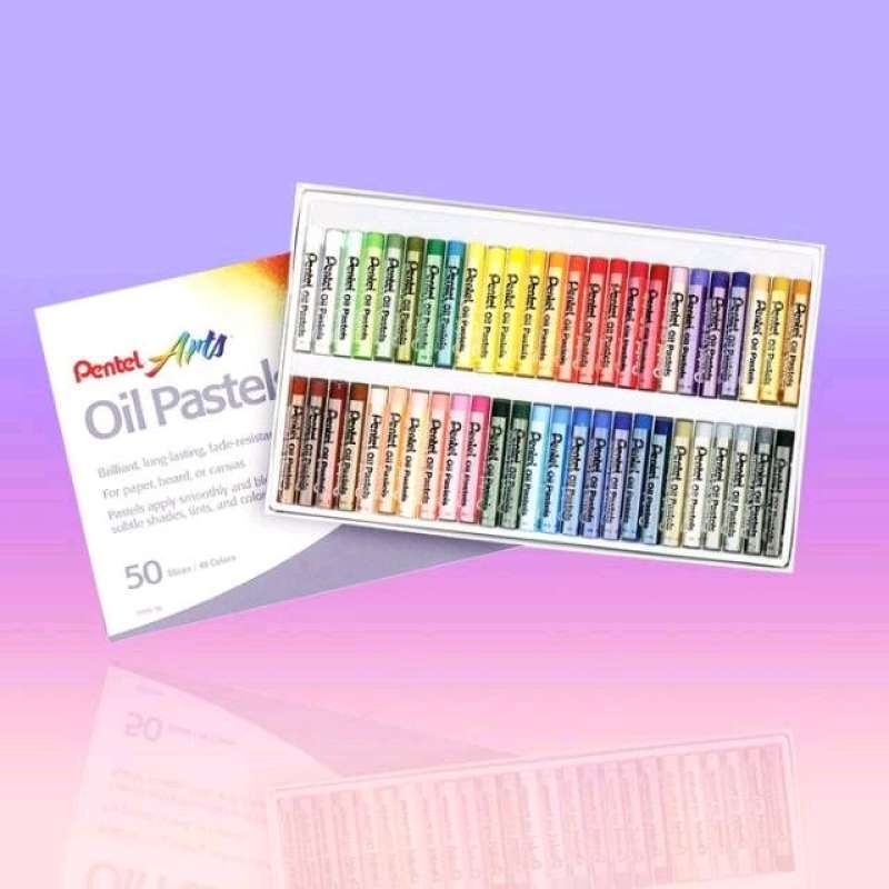 Jual Crayon Pentel Arts Oil Pastel 50 Warna Di Seller Growing - Angke ...