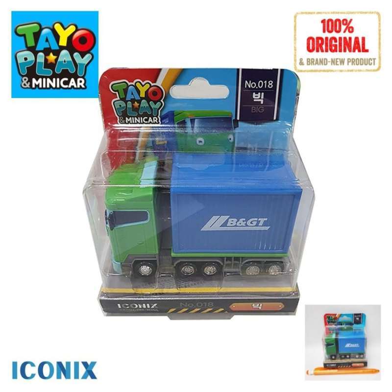 Promo Iconix Tayo The Little Bus Play Minicar Big Truck Container Korean Toy Diskon 19% di ...