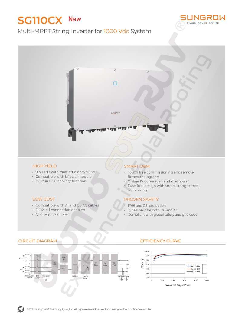 Jual Inverter Sungrow Sg110cx Di Seller Utomosolaruv - Kutisari, Kota ...