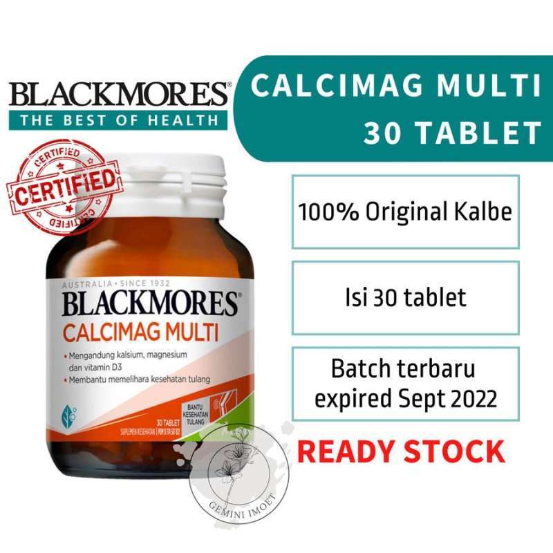 Jual Blackmores Calcimag Multi Kalsium Magnesium Dan Vitamin D3 30 ...