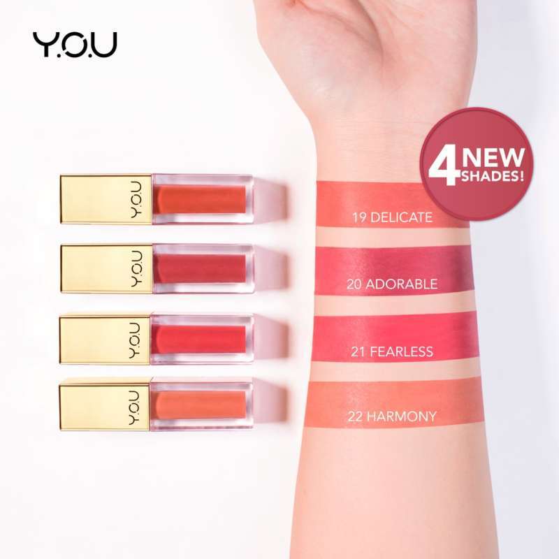 Promo You The Gold One Rouge Velvet Matte Lip Cream - Lace Diskon 10% ...