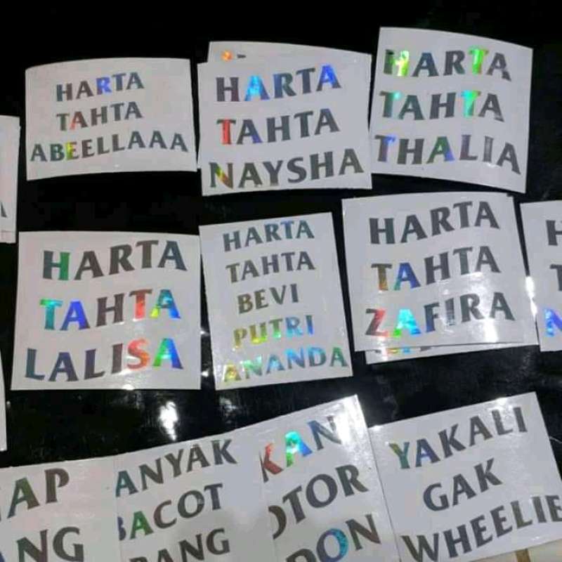 Jual Stiker HOLOGRAM CUT suka-suka di Seller Dedavprint - Setiamekar ...