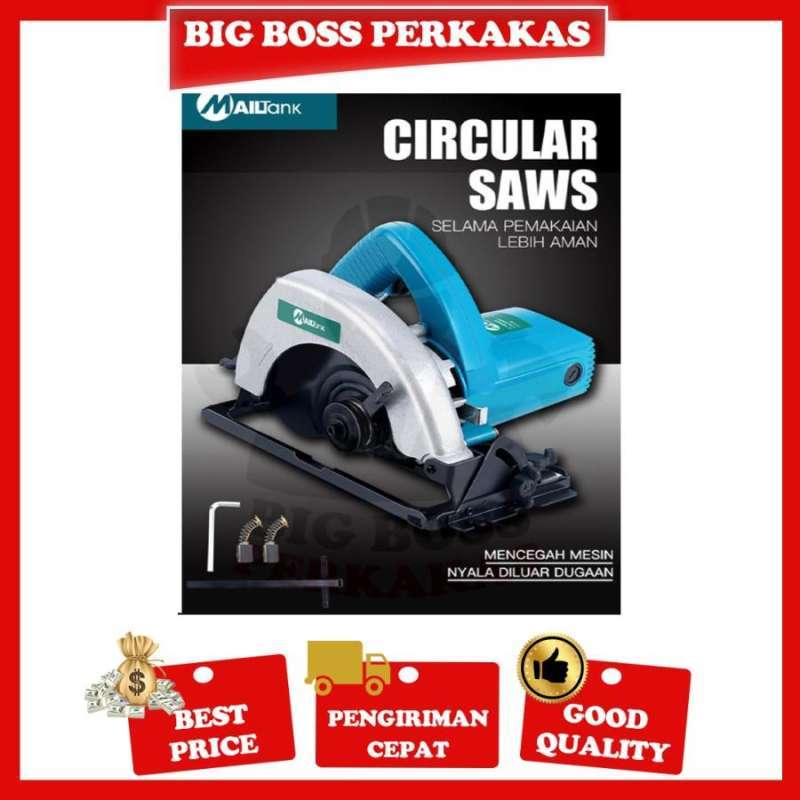 Jual Mesin Pemotong Kayu/ Gergaji Kayu Listrik Circular Saw Mailtank Sh ...