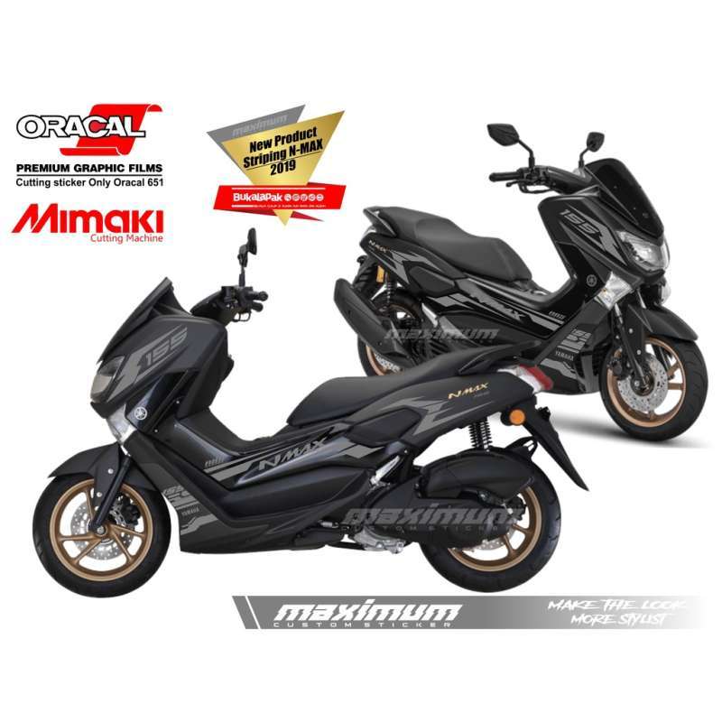 Jual CUTTING STICKER NMAX - STRIPING NMAX ORACAL ABU ABU di Seller ...