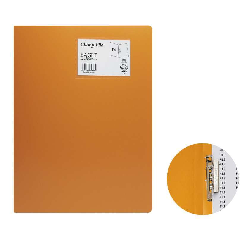 Jual Eagle Map Jepit / Clamp File / Clip File Map Plastik Snelhecter F4 ...