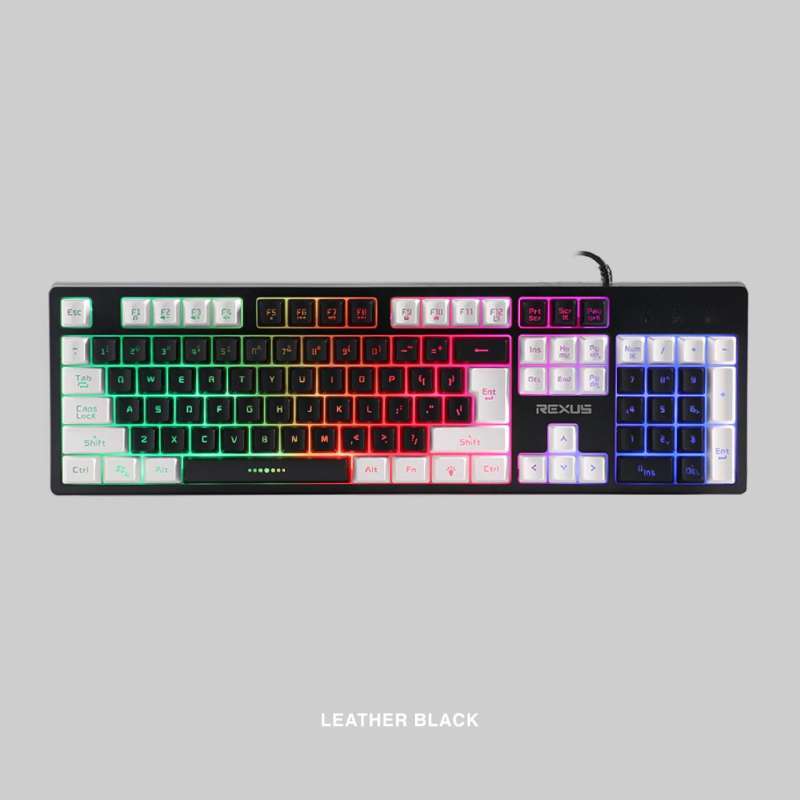 Jual Rexus Battlefire K9e V2 Rainbow Led Fullsize - Gaming Keyboard ...
