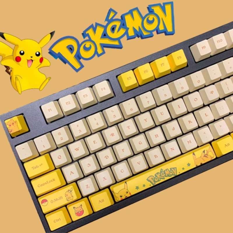 Jual BEST PROMO Pokemon Keycap PBT OEM Mechanical Keyboard Keycap ...