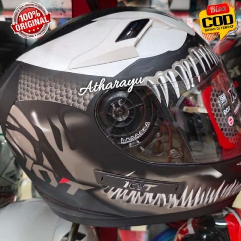 Jual Kyt K2 Rider Venom Black White Matt di Seller FaRaway Store - | Blibli