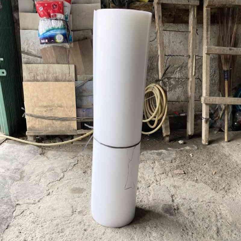 Jual Fiber Plastik Tutup Pagar Putih Tebal 0,8 MM Fiber Pagar Meteran ...