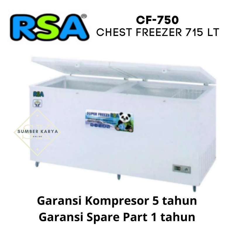 Promo RSA CHEST FREEZER CF-750 / CF 750 REFRIGERATOR BOX FREEZER Diskon ...