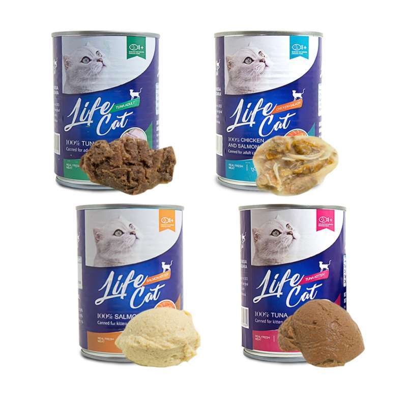 Jual [Original] Life Cat Kaleng 400 gr / Makanan Kucing / Cat Food di ...