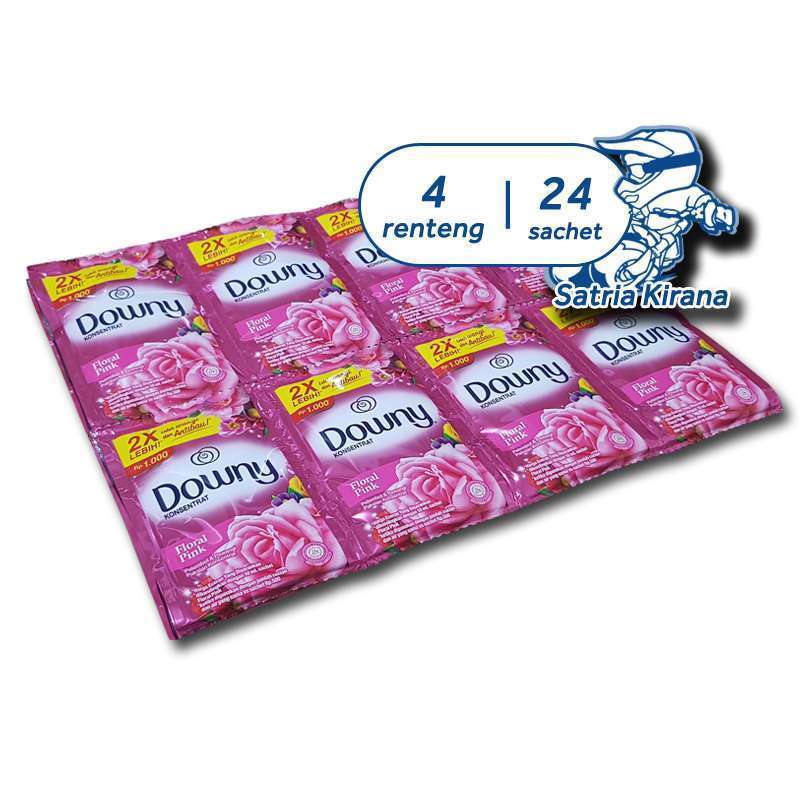 Promo Downy Floral Pink [24 pcs | 4 Renteng] mL Bunga Merah Renceng 20 ...