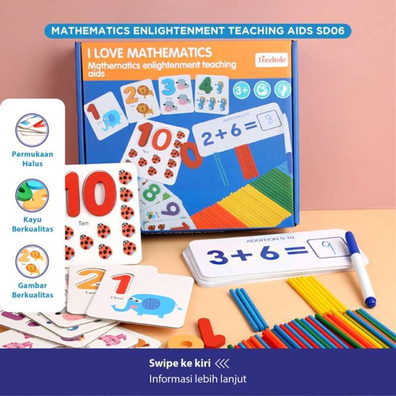 Jual Mainan Edukasi - Mathematics Enlightenment Teaching Aids / Flash ...