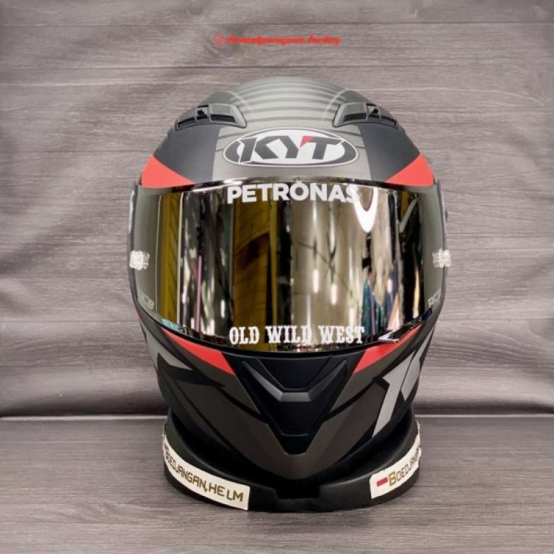 Jual Kyt Helm Falcon Fr Radiant Black Doff Red- Full Face - Double ...
