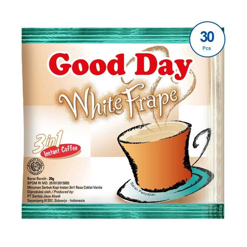 Jual Good Day White Frappe Kopi Instan [20 G/30 Sachets] Di Seller ...