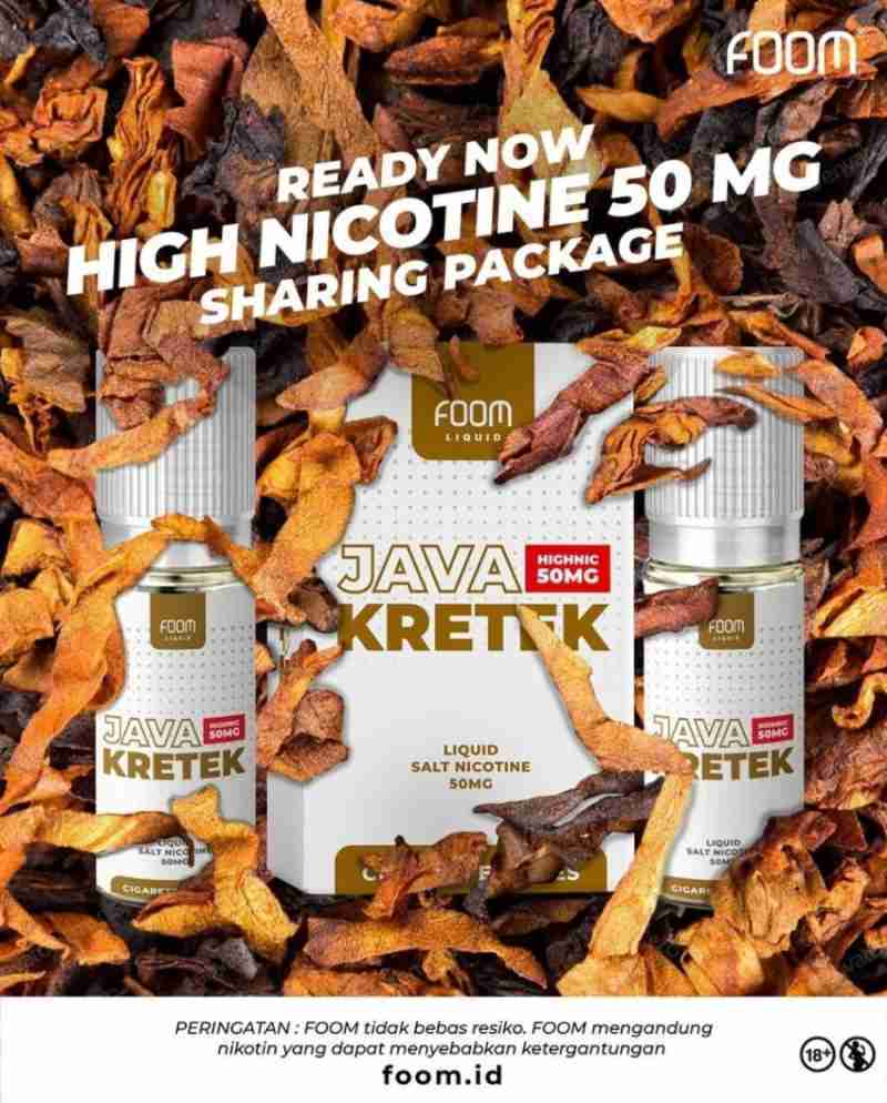Jual Foom Java Kretek Salt Nic Cigarette Series 30ML - 100% Authentic ...