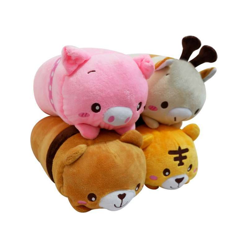 Jual Guling hewan boneka animal mungil lucu jerapah beruang macam babi ...